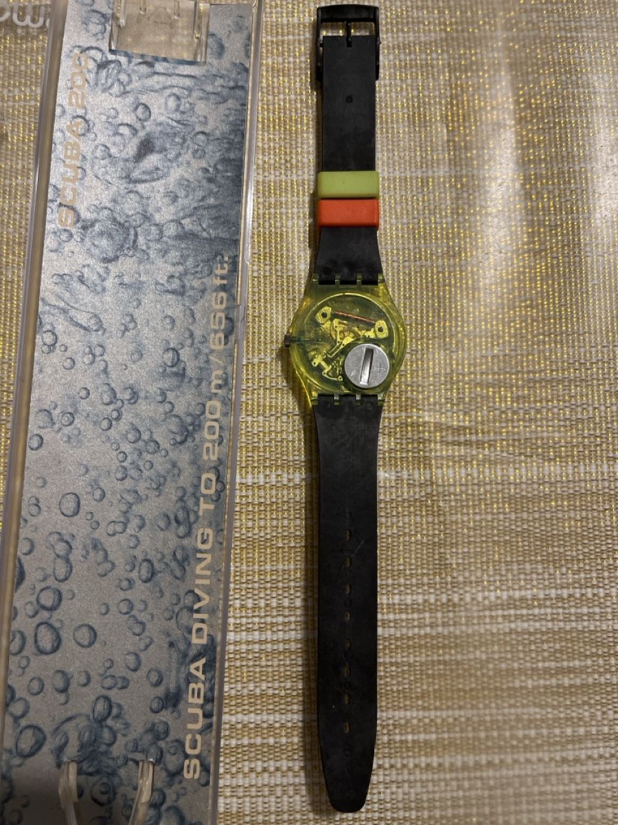 Vintage Swatch Uhr, Modell Sporty, Funky Design der 90er (Neu (gemäss ...