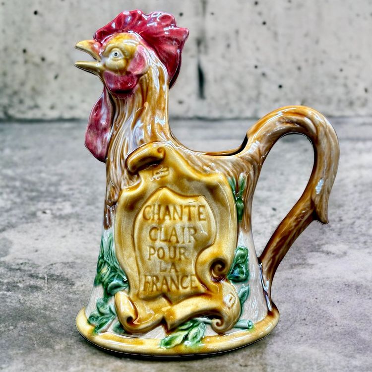 RARE Pichet COQ en barbotine d'Onnaing Le Coq Gaulois | Kaufen auf Ricardo