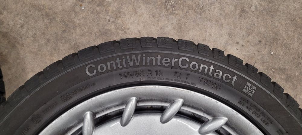 Smart Winterreifen 2x 175/55R15 und 2x 145/65R15 Stahlfelgen (Gebraucht ...