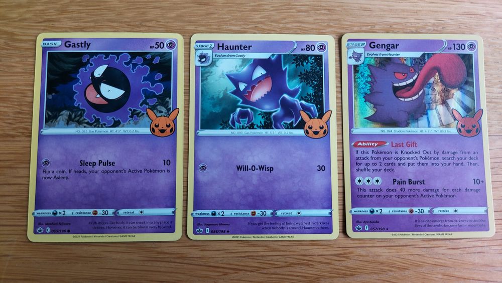 Gengar holo, Nebulak & Alpollo Pokemon Trick or Trade 2022 (Neu (gemäss ...