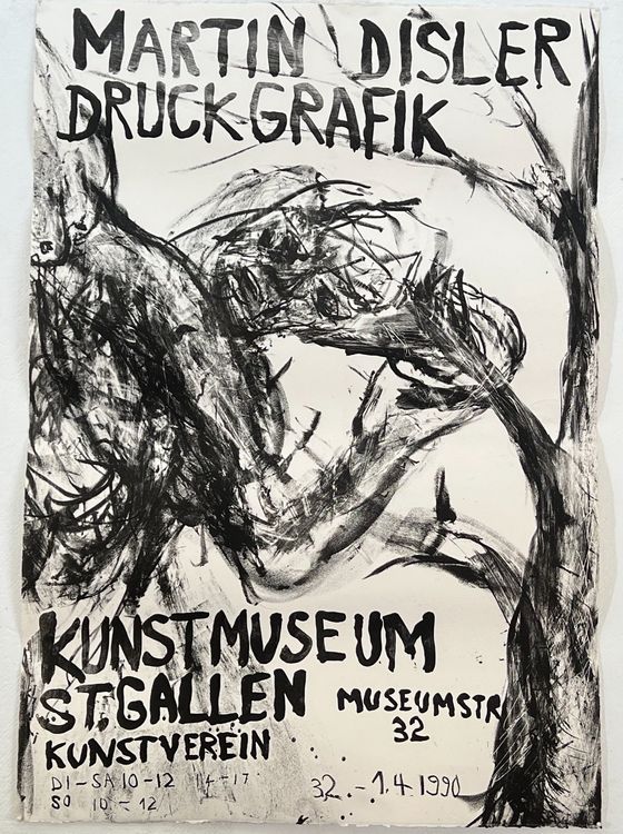 Martin DISLER (1949-1996) Litho Plakat Handsigniert (Gebraucht) in Zürich für CHF 20 – mit ...