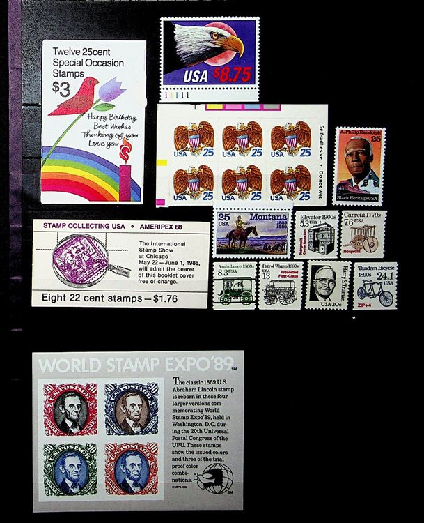 USA TIMBRES NEUFS** DONT AIGLE. GROSSE COTE /M675 (Gebraucht) in Estavayer-le-Lac für CHF 2 ...