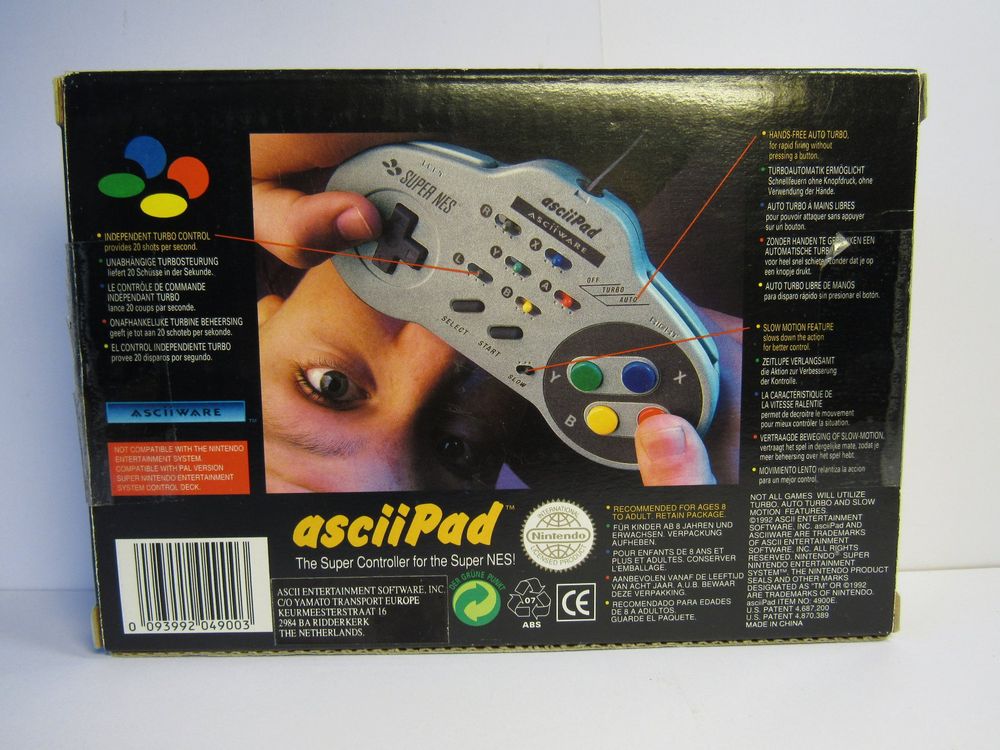 Nintendo SNES asciiPAD Controller, neu und ungeöffnet! (2/2) (Neu und ...