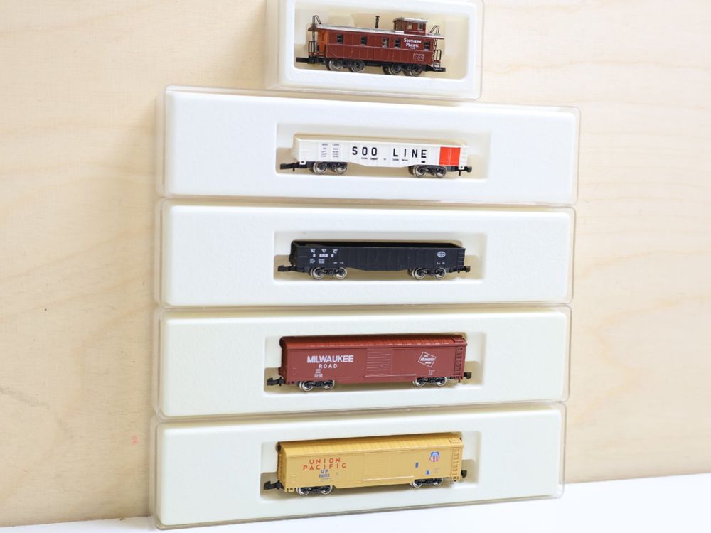 Märklin mini club 5 x US Wagen Set 8640/41/42 & mehr - Top (Gebraucht ...