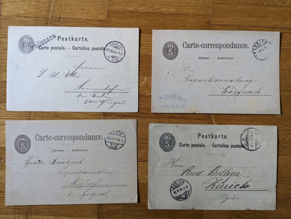 CH Briefe alt (Postkarten und vorfrankierte Briefe) (Gebraucht) in für ...