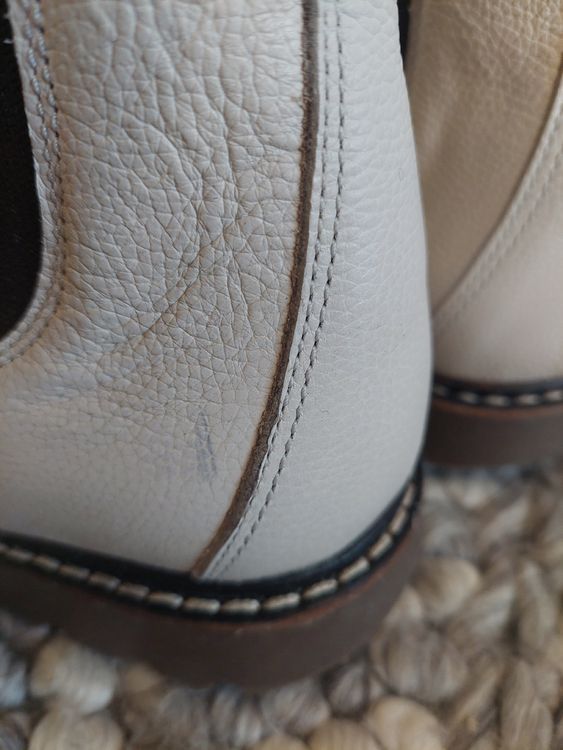 Chelsea Boots weiss,Leder, Kavat,Leder (Gebraucht) in Orpund für CHF 20 ...