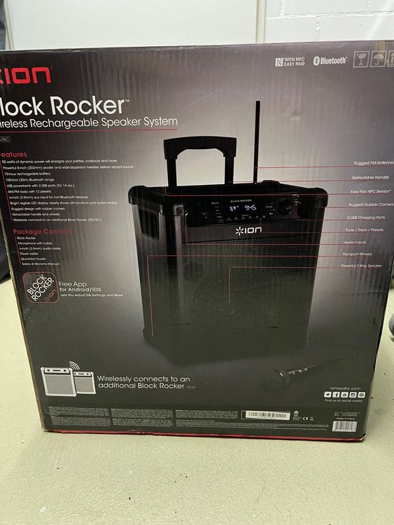 ION Block Rocker iPA76C tragbares Lautsprechersystem | Kaufen auf Ricardo