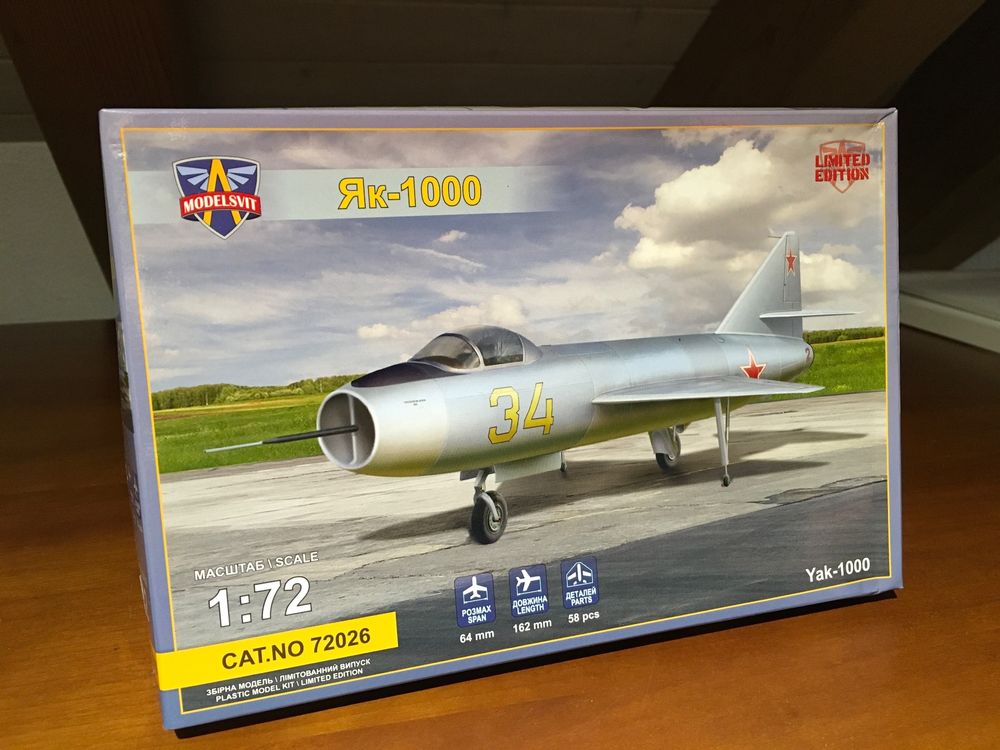 Yak-1000 1/72 Modelsvit Made in Ukraine (Neu und originalverpackt) in ...