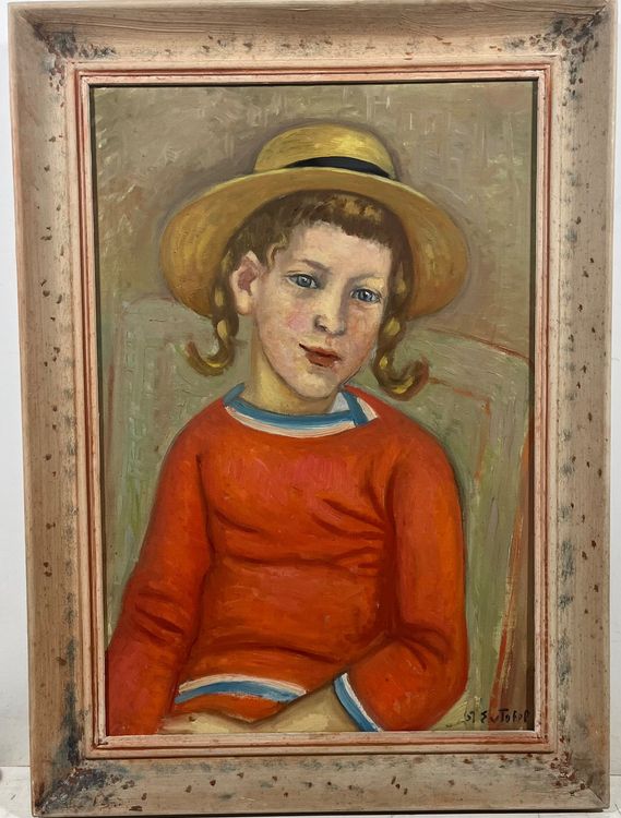 Portrait Gemälde von eine Mädchen , Unl. Sig . (Gebraucht) in Root für CHF 45 – mit Lieferung ...