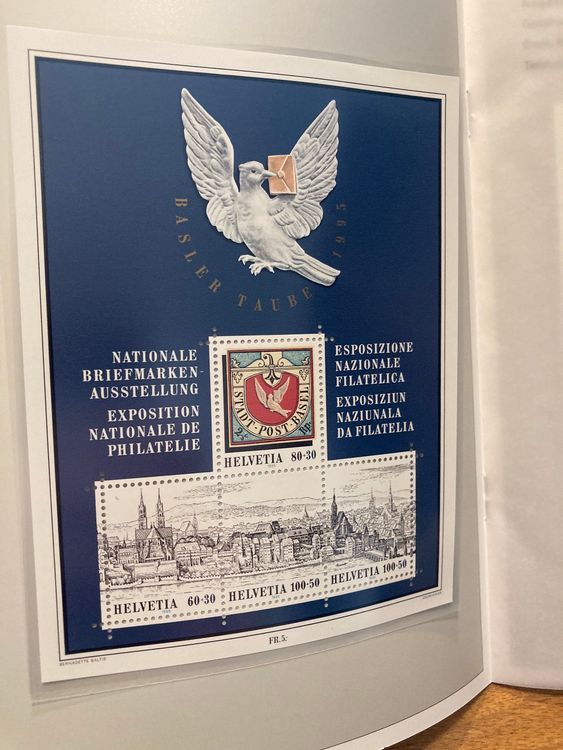 Briefmarken Souvenir Basler Taube 150 Jahre (Gebraucht) in Langendorf für CHF 5 – mit Lieferung ...