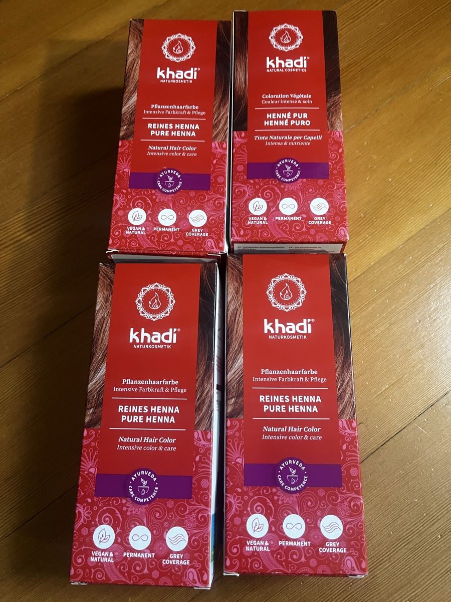 Khadi Natural Reines Henna - 4 Boxes Brand New (Neu und ...