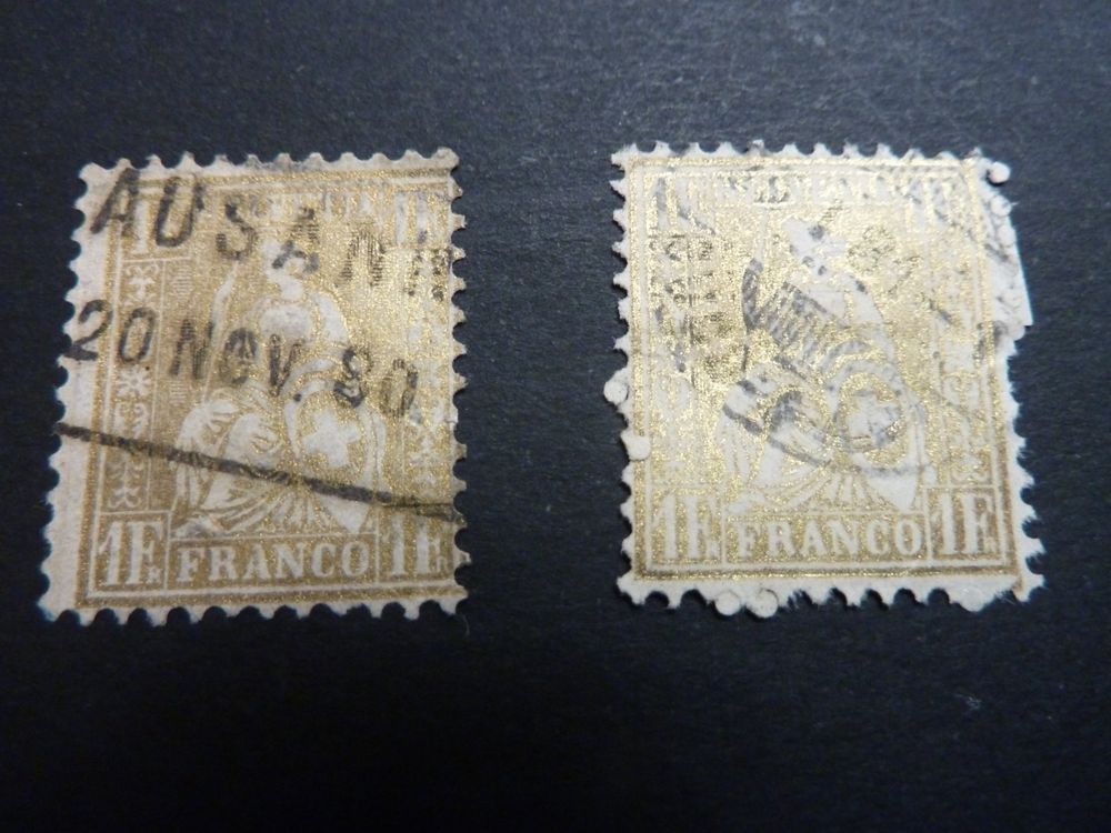 Helvétie assise no 36 x 2 sbk 340 (3268) | Kaufen auf Ricardo