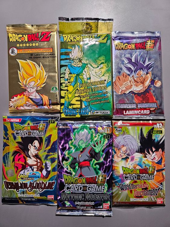 6x ungeöffnete Dragonball Z Booster Packs | Kaufen auf Ricardo