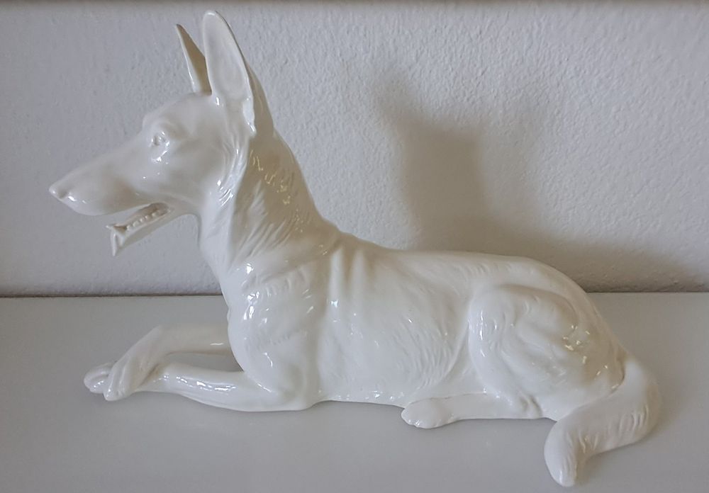 Edler Keramik-Schäferhund von Max Rösler, Rodach (Gebraucht) in ...