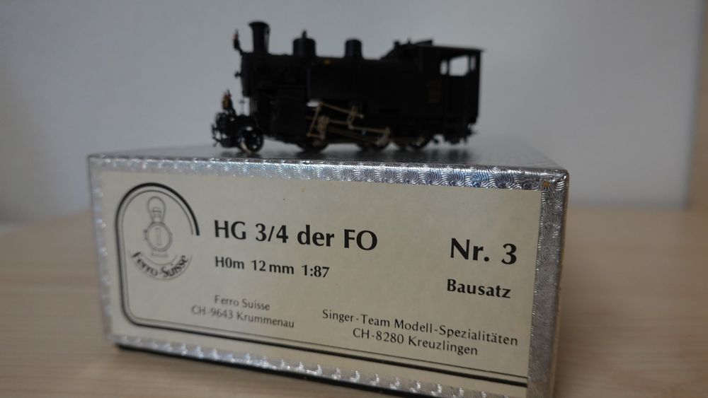 Ferro-Suisse HG 3/4 der FO Nr. 3, H0m, Messing (aus Bausatz) | Kaufen ...