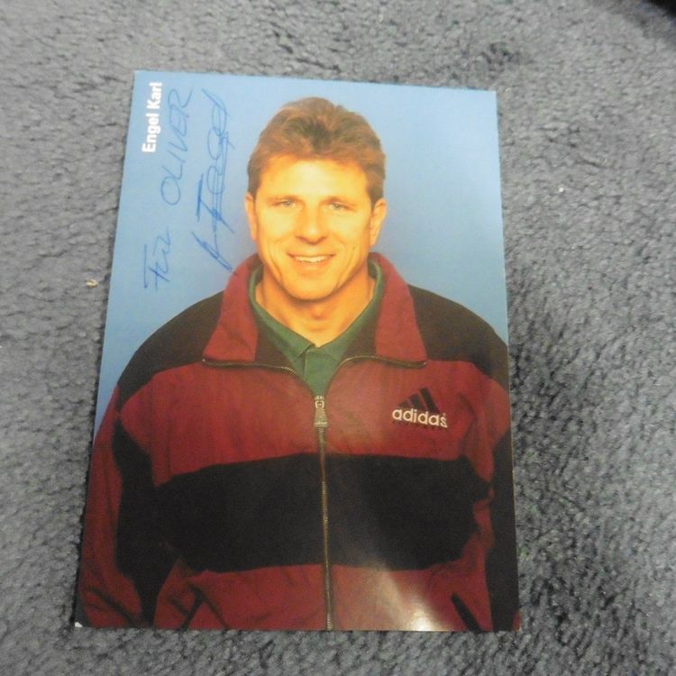 FC-Basel,Foto,90-er J.,Autogramm,Karl Engel,Sponsoren (Gebraucht) in ...