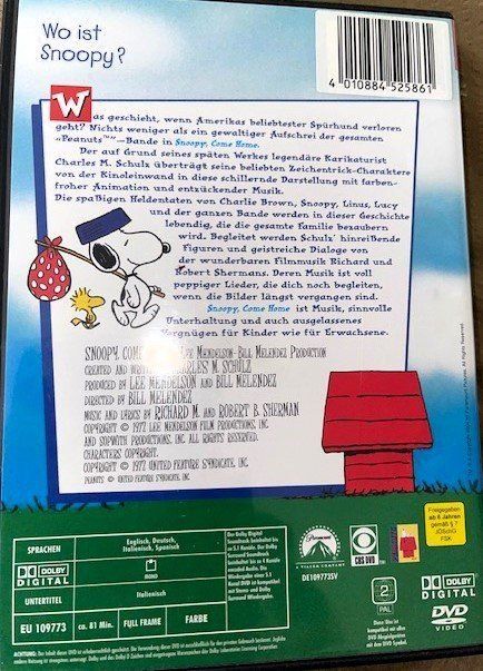 Snoopy Come Home DVD - Ein Klassiker für die ganze Familie! (Gebraucht ...