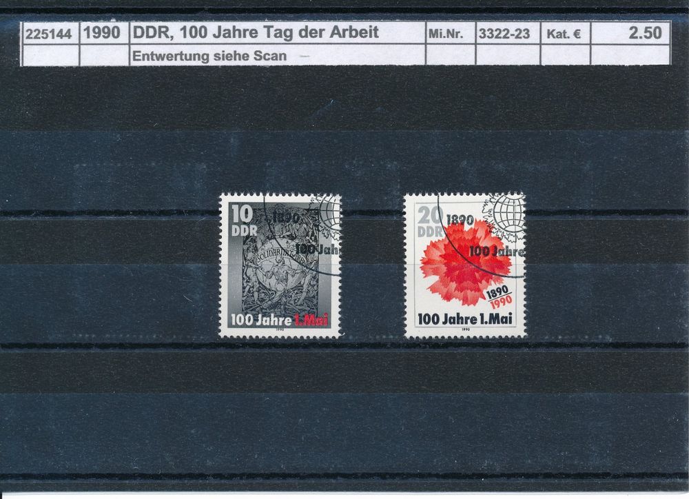 1990 DDR, 100 Jahre Tag der Arbeit | Kaufen auf Ricardo