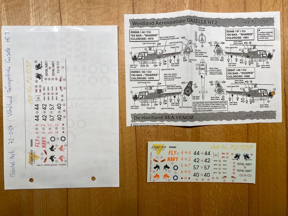 Decals 1/72 - Gazelle HT.2 von Model Art | Kaufen auf Ricardo