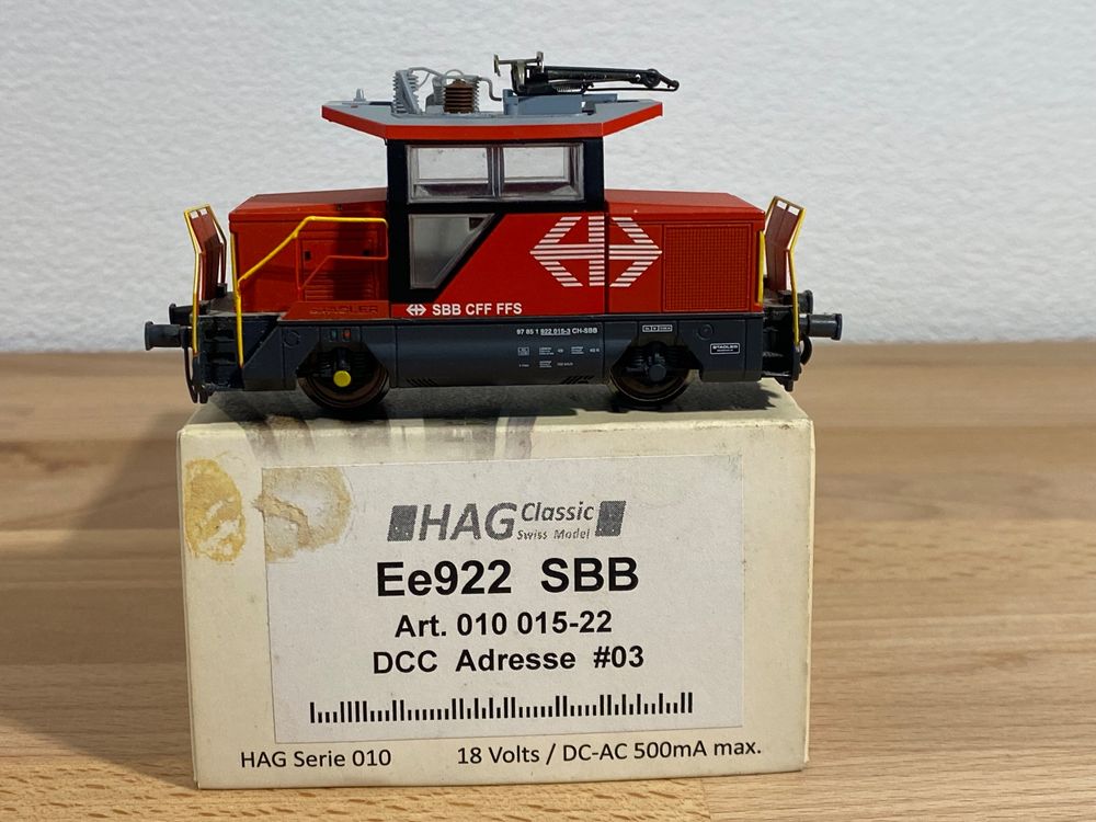 SBB Rangierlok Ee 922 von HAG, Gleichstrom digital mit Sound (Gebraucht ...