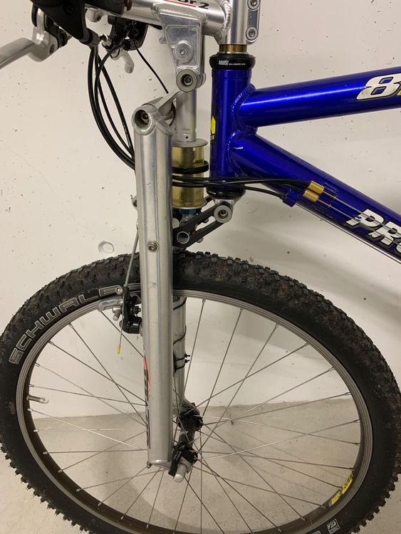 Super cooles Kult PROFLEX Fully Mountainbike 1995, blau (Gebraucht) in Thalwil für CHF 45 – nur ...