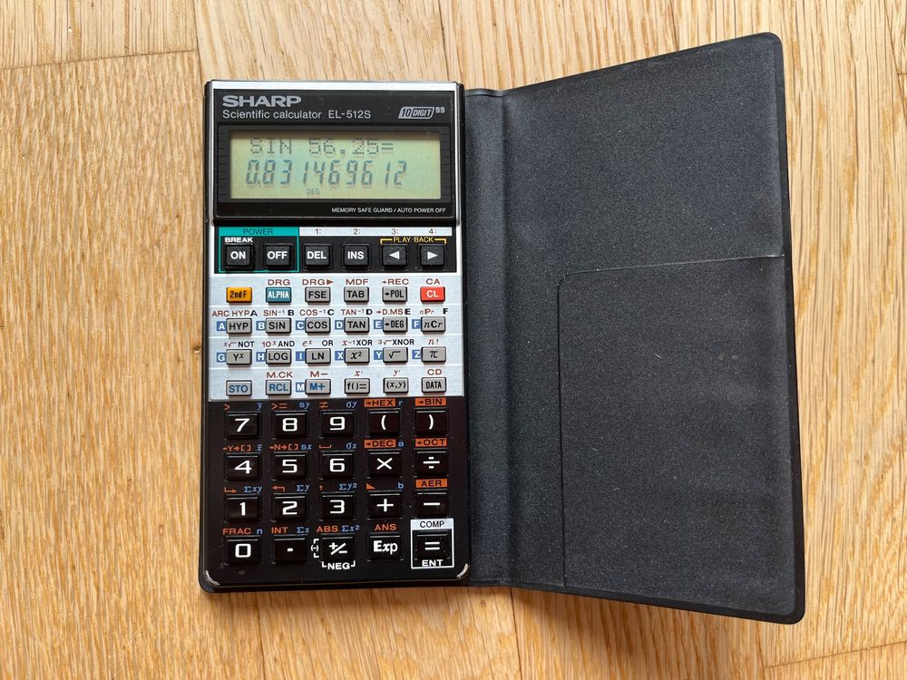 SHARP EL-512S – Retro/Vintage Taschenrechner (Gebraucht) in Basel für ...