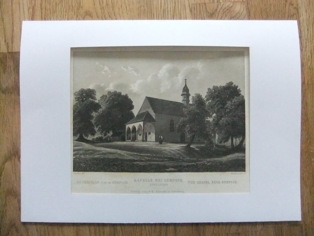 Stich Kapelle bei Sempach von Geisser / Rüdisühli (Gebraucht) in St. Niklaus VS für CHF 9 – mit ...