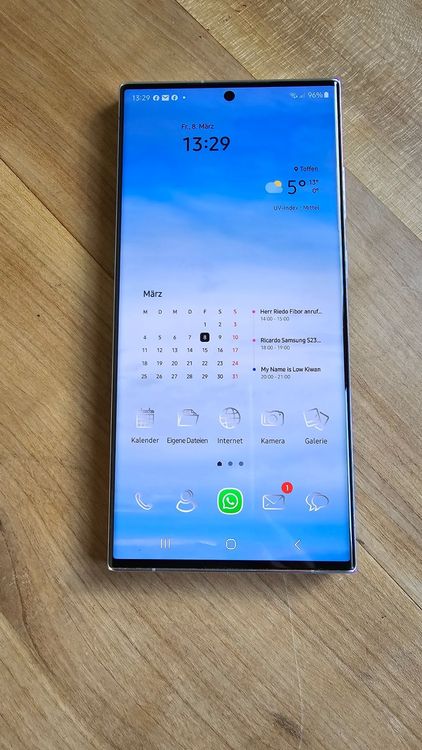 Samsung Galaxy S23 Ultra 512 GB Sky Blue 12 GB RAM wie neu (Neu und originalverpackt) in Gurmels ...