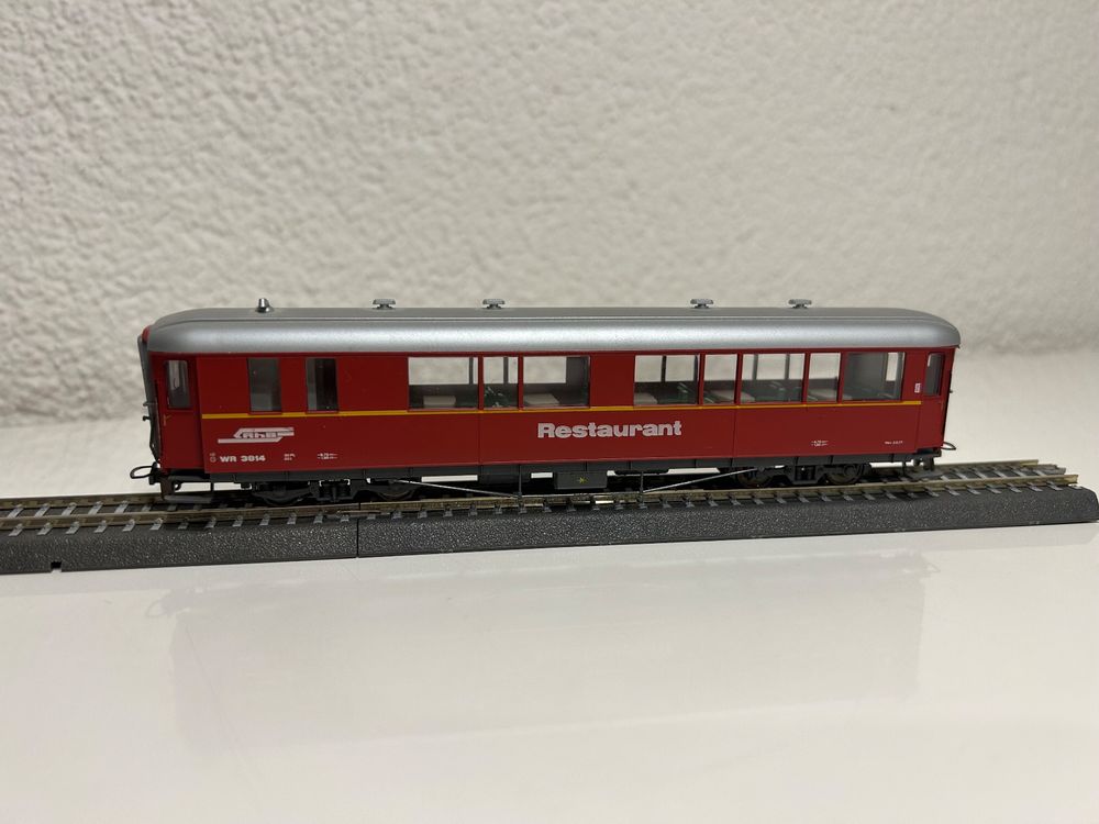 Bemo RhB, Speisewagen WR 3814 H0m (Gebraucht) in Spiez für CHF 31 – mit Lieferung auf Ricardo kaufen