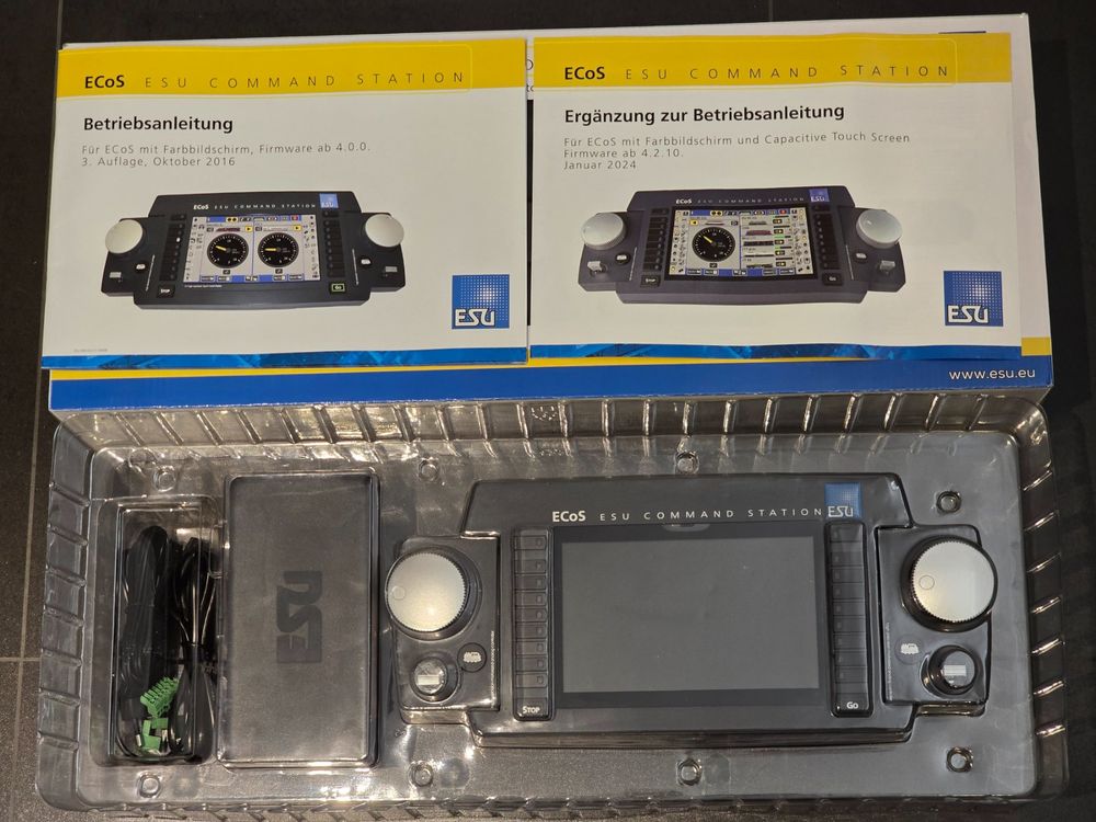 ESU 50220 ECoS 2.5 Zentrale, 6A, TFT 7", NEU, Garantie, OVP (Neu und ...