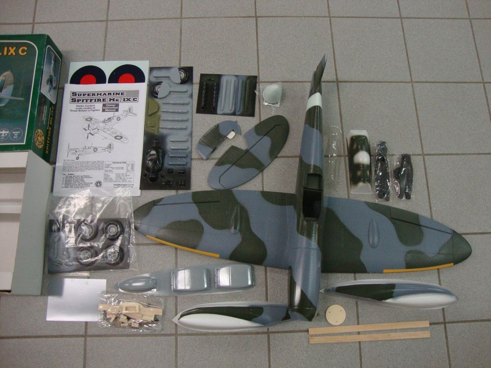 Baukasten Supermarine Spitfire Mk. IXc von Flying Styro Kit (Neu ...