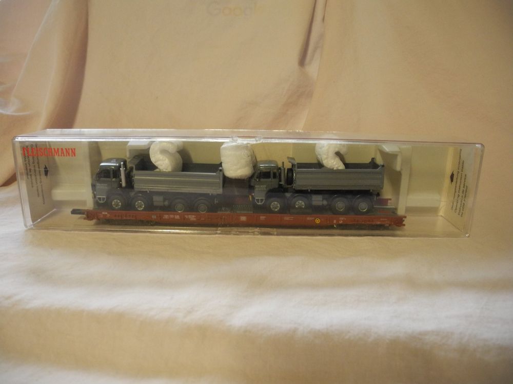 FLEISCHMANN NR. 5273 NIEDERFLURWAGEN MIT 2 X SAURER MATTLI (Neu und ...