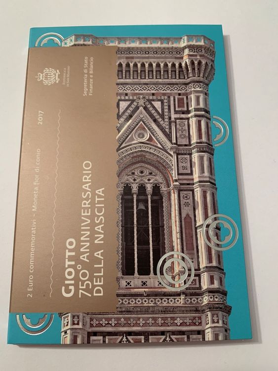 2 EURO San Marino 2017 750. Geburtstag von Giotto di Bondone | Comprare su Ricardo