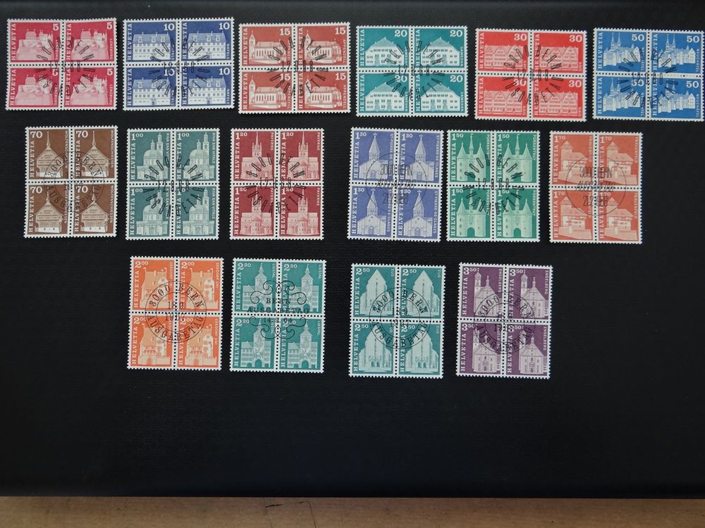 Baudenkmäler Nr. 412-427 Viererblock mit ET - SBK CHF 130.-- (Gebraucht) in Kriens für CHF 9 ...