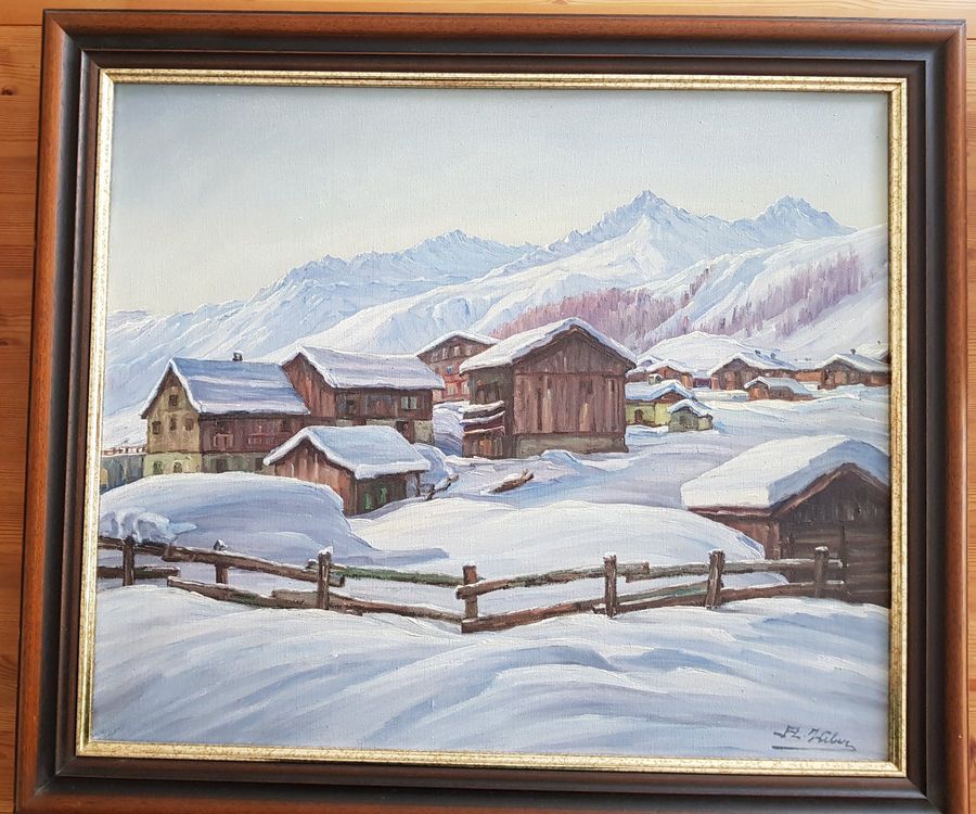 August Weber (1898-1957) Winterlandschaft | Kaufen auf Ricardo