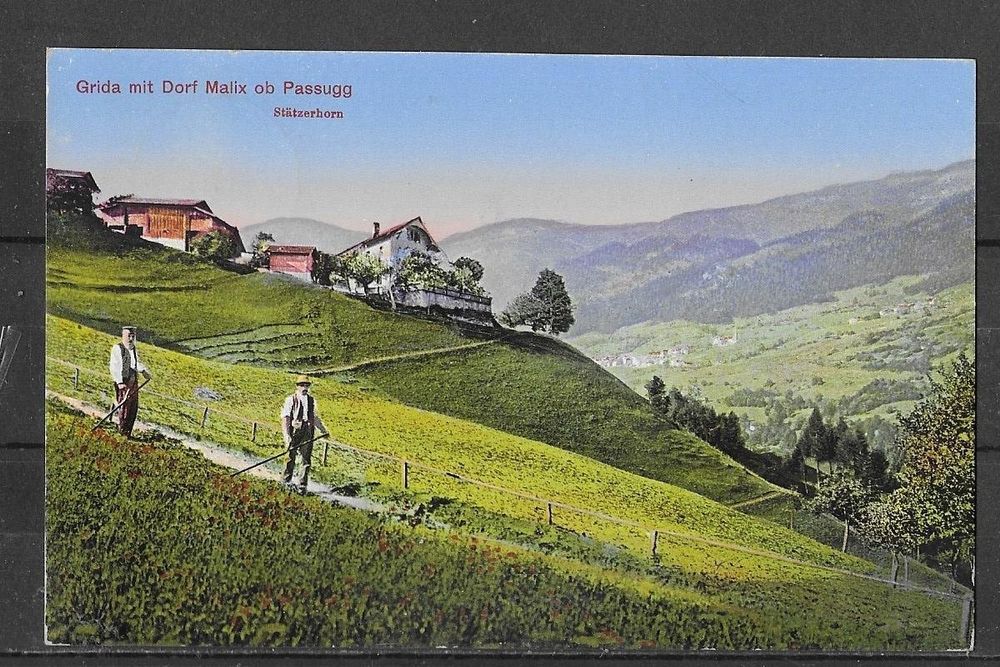 GR Grida mit Dorf Malix ob Passugg 1923 (Gebraucht) in Schocherswil für CHF 6 – mit Lieferung ...