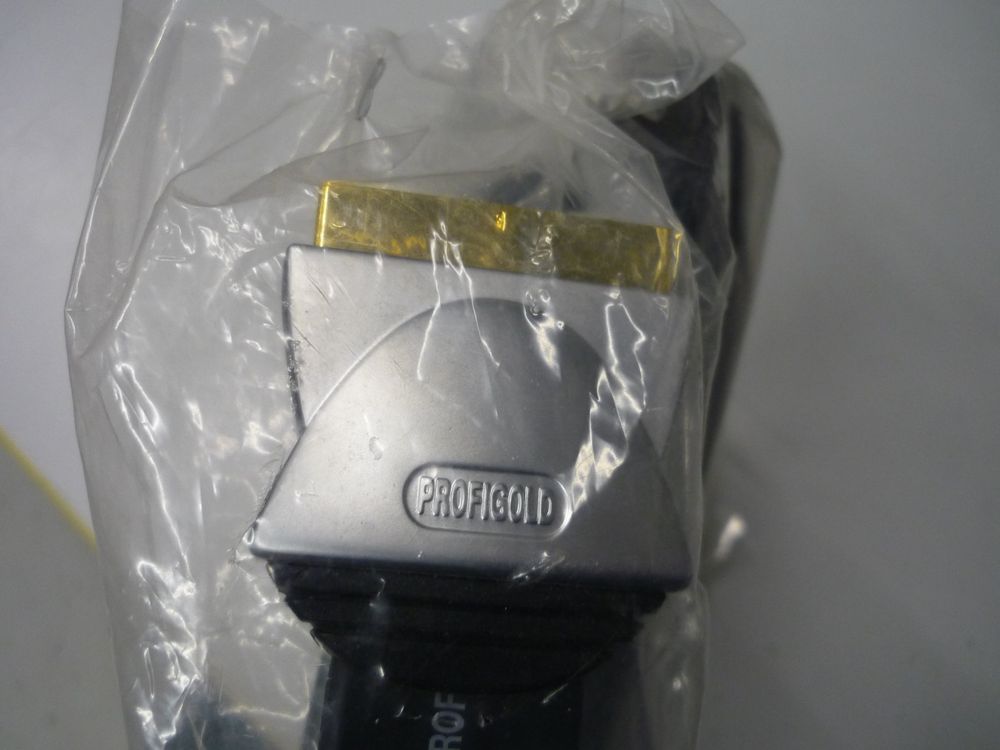 10 Meter Scart Kabel Profigold VHS DVD TV Video Scart Cinch (Neu und ...