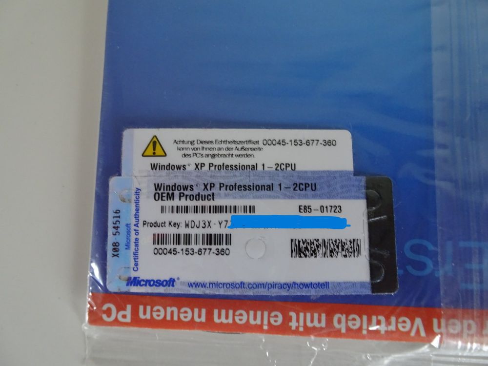 Windows XP Professional Service Pack 2 Original Lizenz | Kaufen auf Ricardo