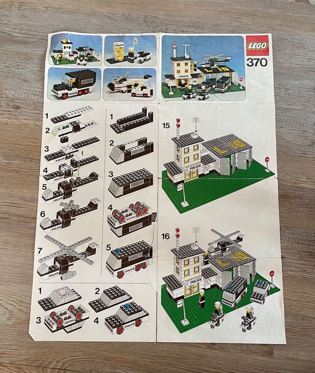 Vintage / Antik / Rarität Lego 370 Polizei Hauptquartier (Gebraucht) in ...