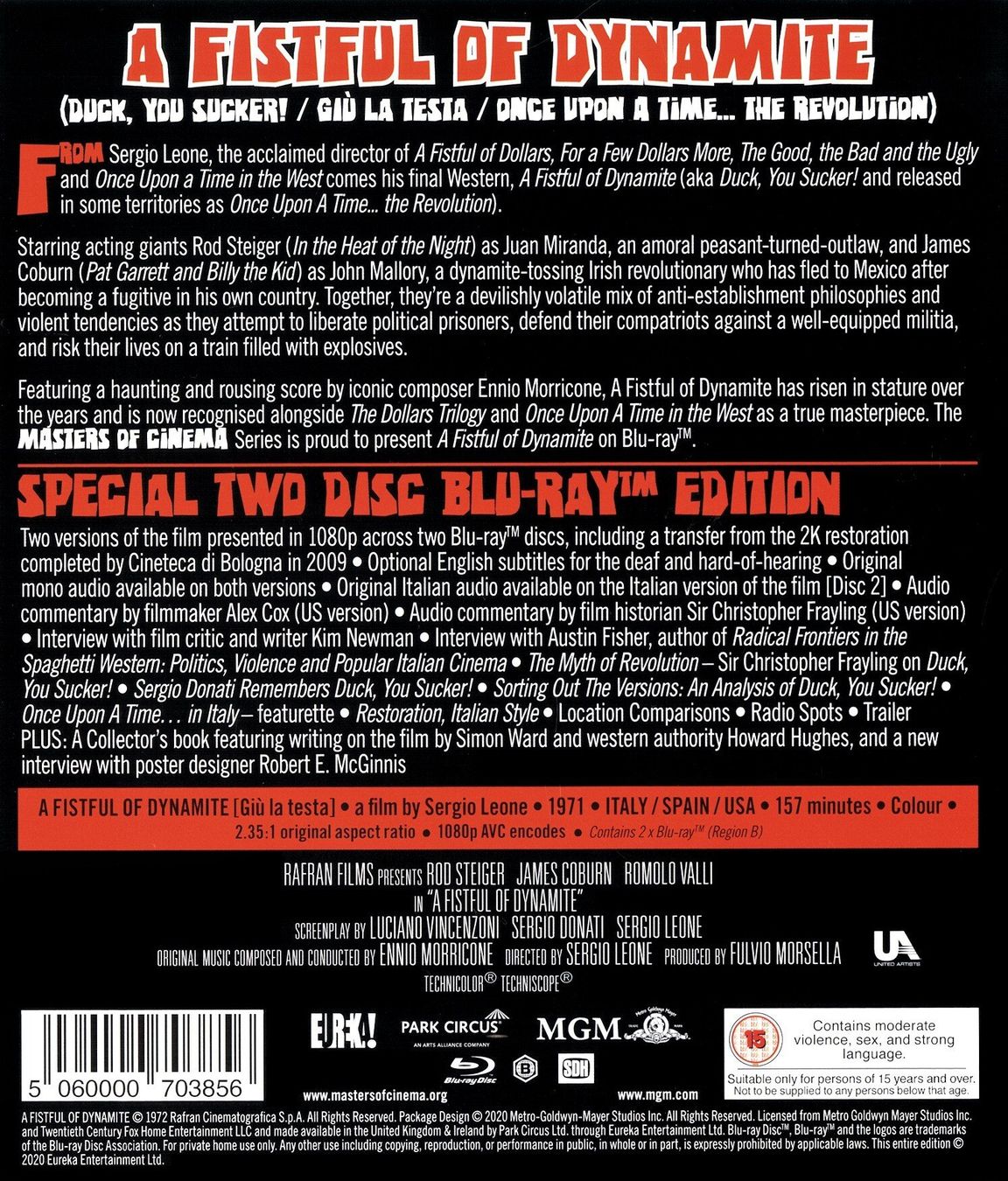 A Fistful Of Dynamite (1971) Sergio Leone/Steiger/Coburn/MOC (Gebraucht ...