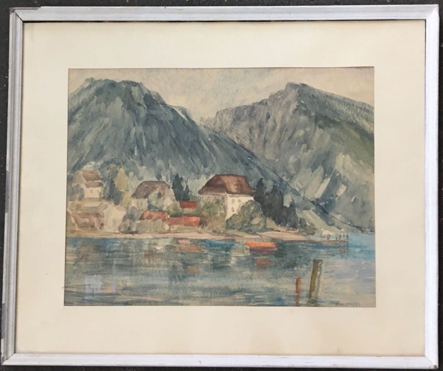 Hans Zaugg(1894-1986) Aquarell (Gebraucht) in Root für CHF 20 – mit Lieferung auf Ricardo kaufen
