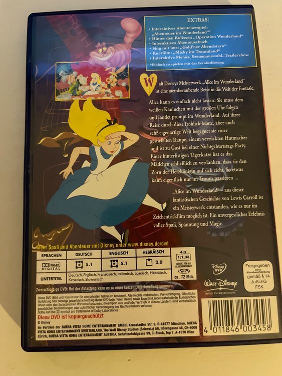 Disney: Alice im Wunderland, DVD - Special Edition | Kaufen auf Ricardo