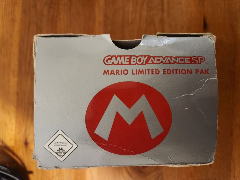 Game Boy Advance SP Mario Limited Edition Pak OVP Rar (Gebraucht) in ...
