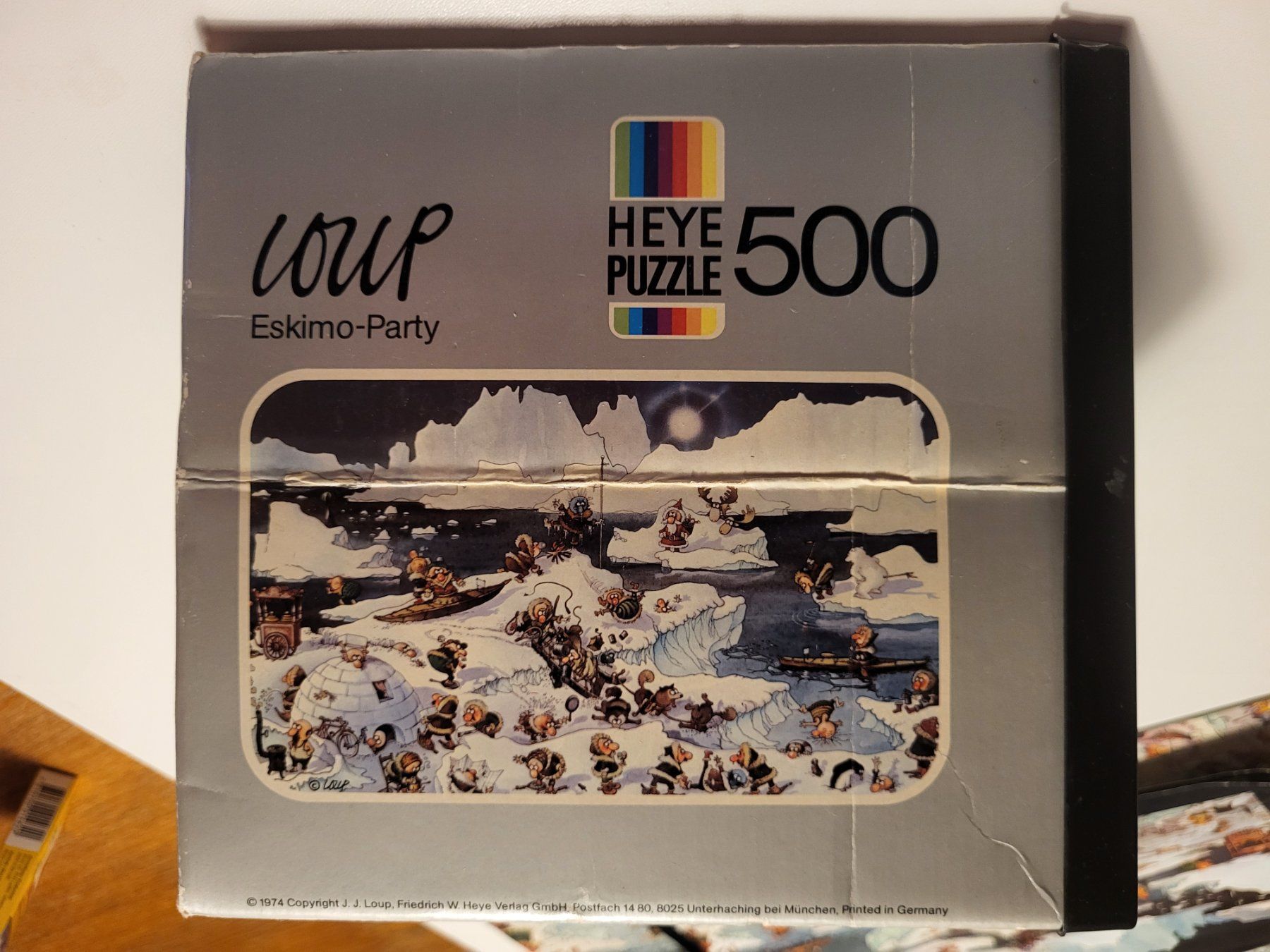 RARITÄT!! Puzzle HEYE LOUP Eskimo Party 500 Teile (1974) (Gebraucht) in ...