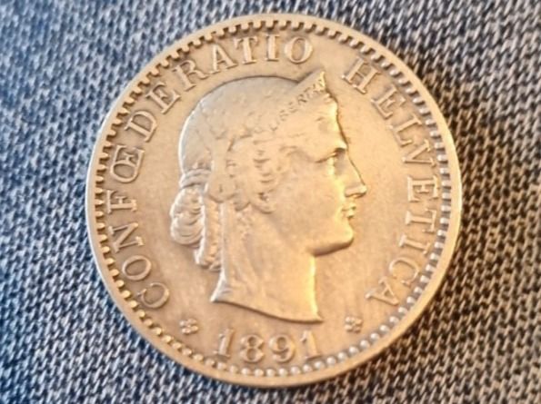 20 rappen 1891 (Gebraucht) in Bure für CHF 0.55 – mit Lieferung auf Ricardo kaufen