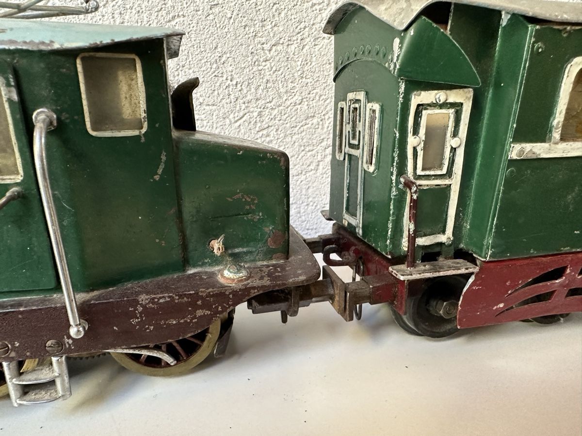 Altes SBB CFF Blech-Zug Set (Lok, 2 Waggons) um 1950 (Gebraucht) in ...