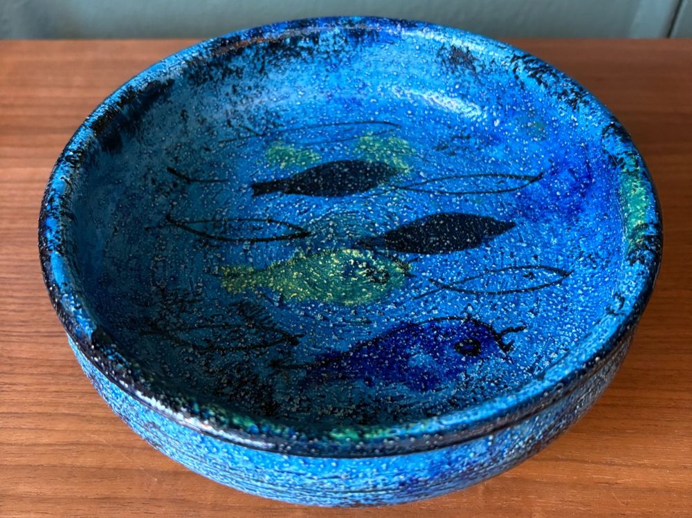 Rimini Blu Bitossi Fisch Scha von Aldo Londi, Vintage Design (Gebraucht ...