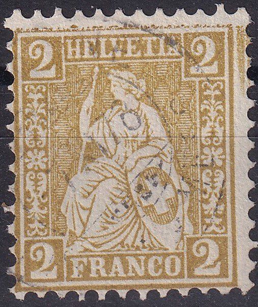 Sitzende Helvetia "weisses Papier" Nr.37 | Kaufen auf Ricardo