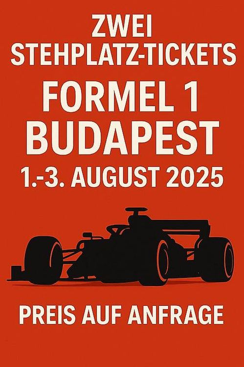 Tickets Budapest Formel 1