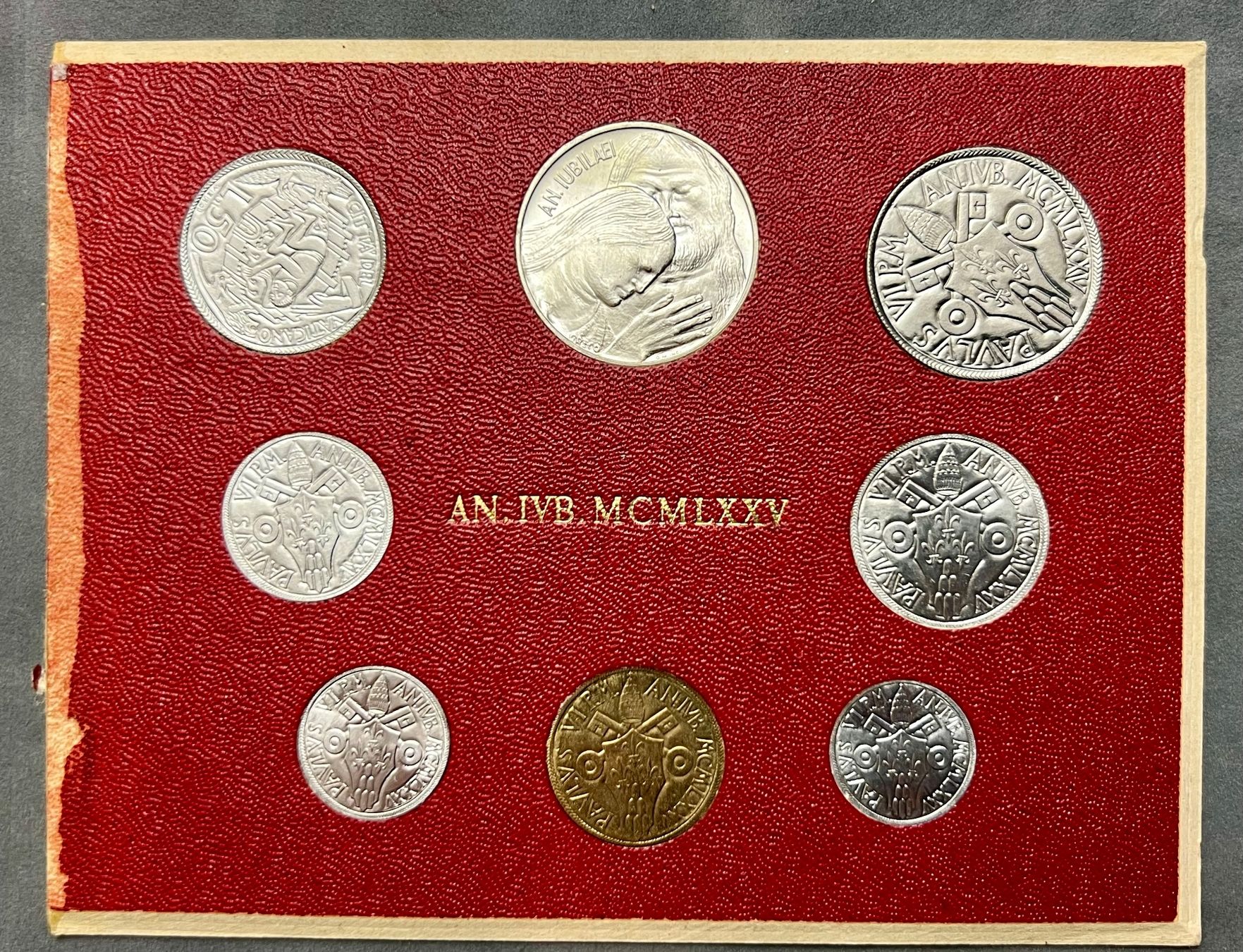 Vatikan Münzsatz 1975 – Anno Santo Papst Paul VI, Silber (Neu (gemäss ...